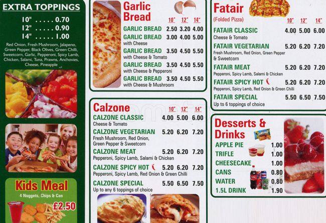 Menu at Golden Fried Chicken fast food, Manchester