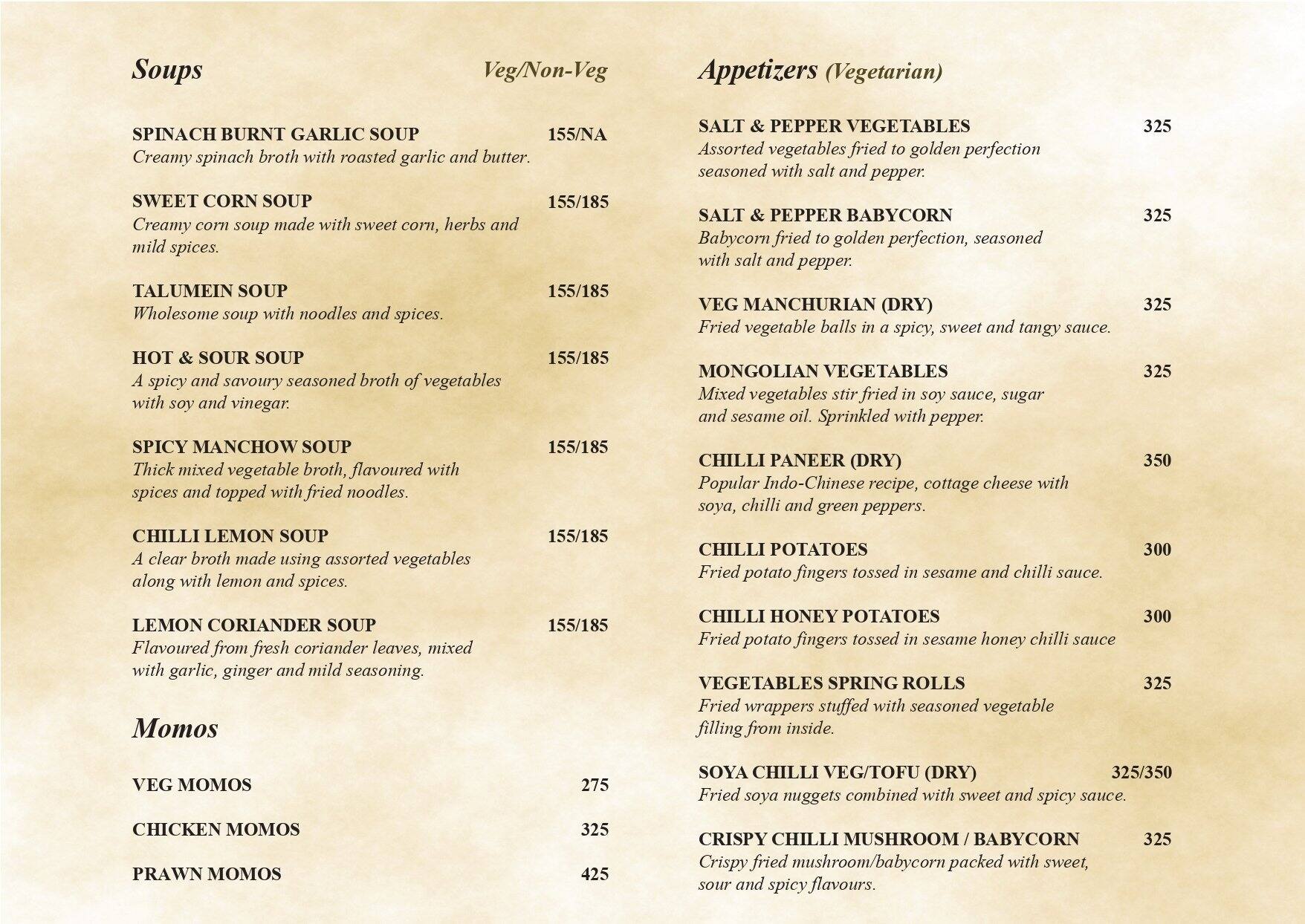 Menu at Theth Masala Restaurant & Cafe Gandipet, Hyderabad