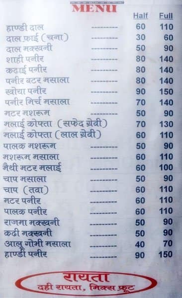 Kishan Dhaba Menu, Menu for Kishan Dhaba, Shalimar Bagh, New Delhi - Zomato