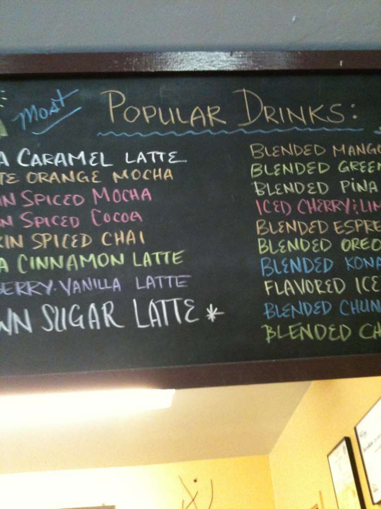 Menu at Full of Beans Coffee House, Ojai