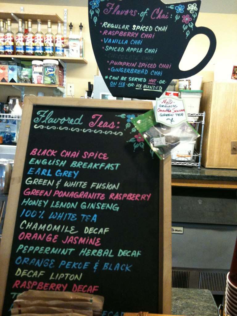 Menu at Full of Beans Coffee House, Ojai