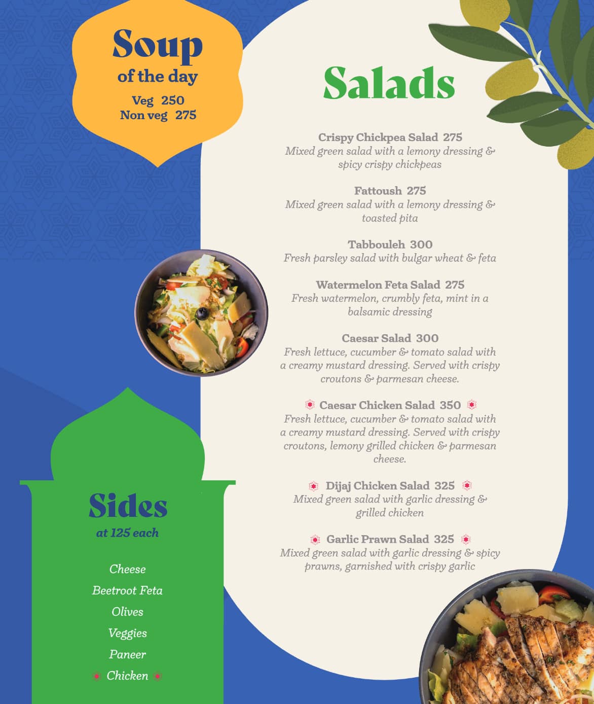 Menu of Mezze, Alwarpet, Chennai