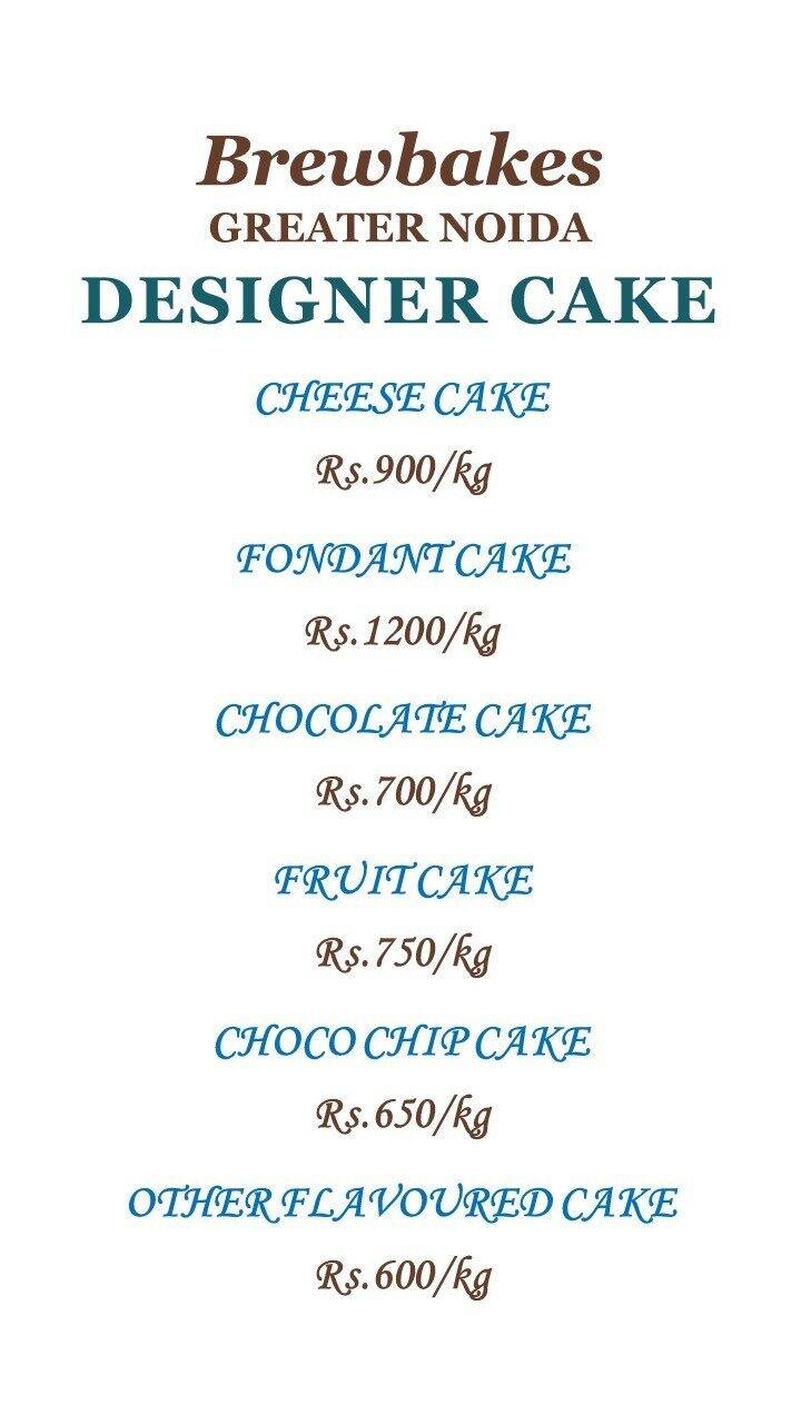 Menu at Brewbakers Cafe Bistro, Greater Noida