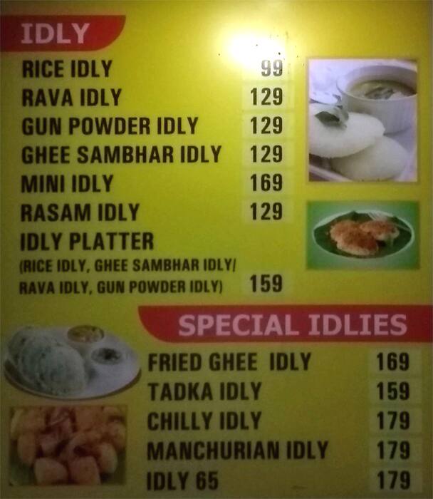 Menu at Chennai Express, Gurugram, Food Court