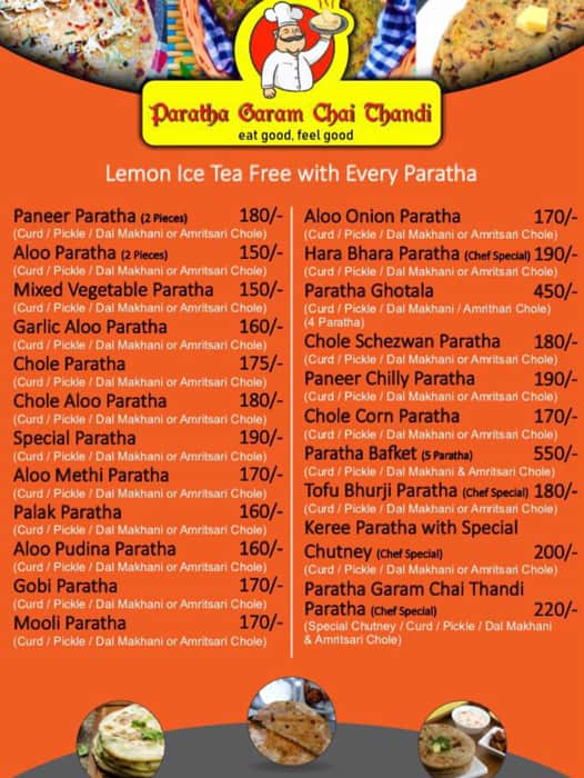 Paratha Garam Chai Thandi Menu - Zomato