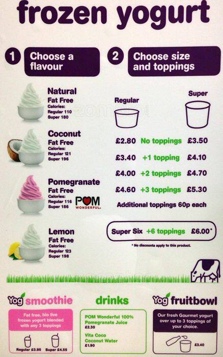 Yog Yogurt Menu, Menu for Yog Yogurt, Watford, London - Zomato UK