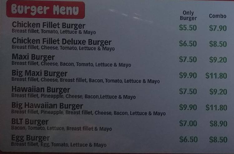 Menu at TNC Fried Chicken Manurewa restaurant, Auckland