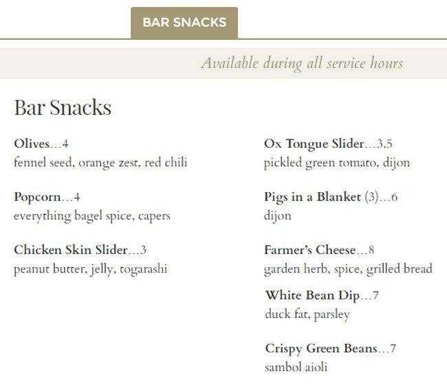 Menu at Contigo restaurant, Austin, Anchor Ln