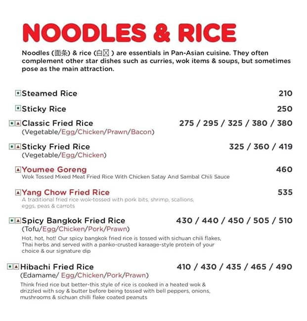 Menu at You Mee, Gurugram