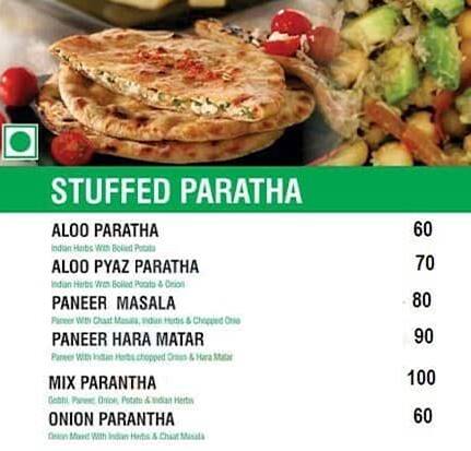 Menu of RDS, Shastri Nagar, Ghaziabad