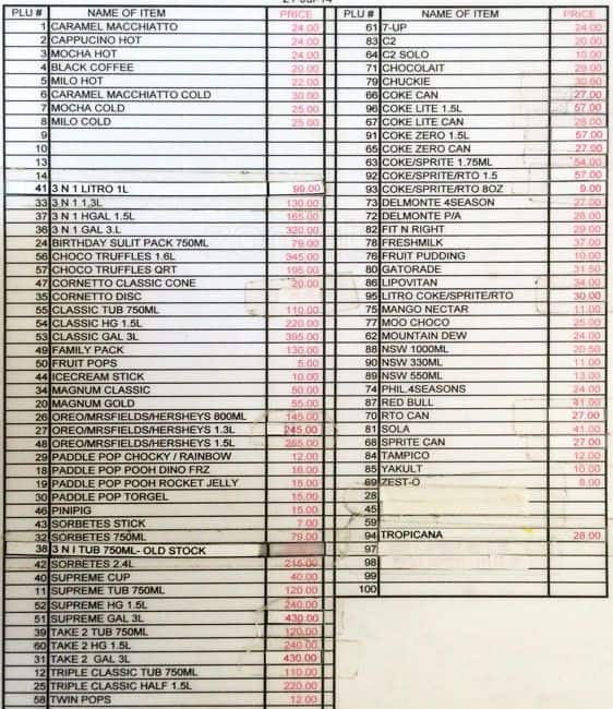 Menu at Kaffee Alde Mabolo cafe, Cebu City, Pope John Paul II Avenue