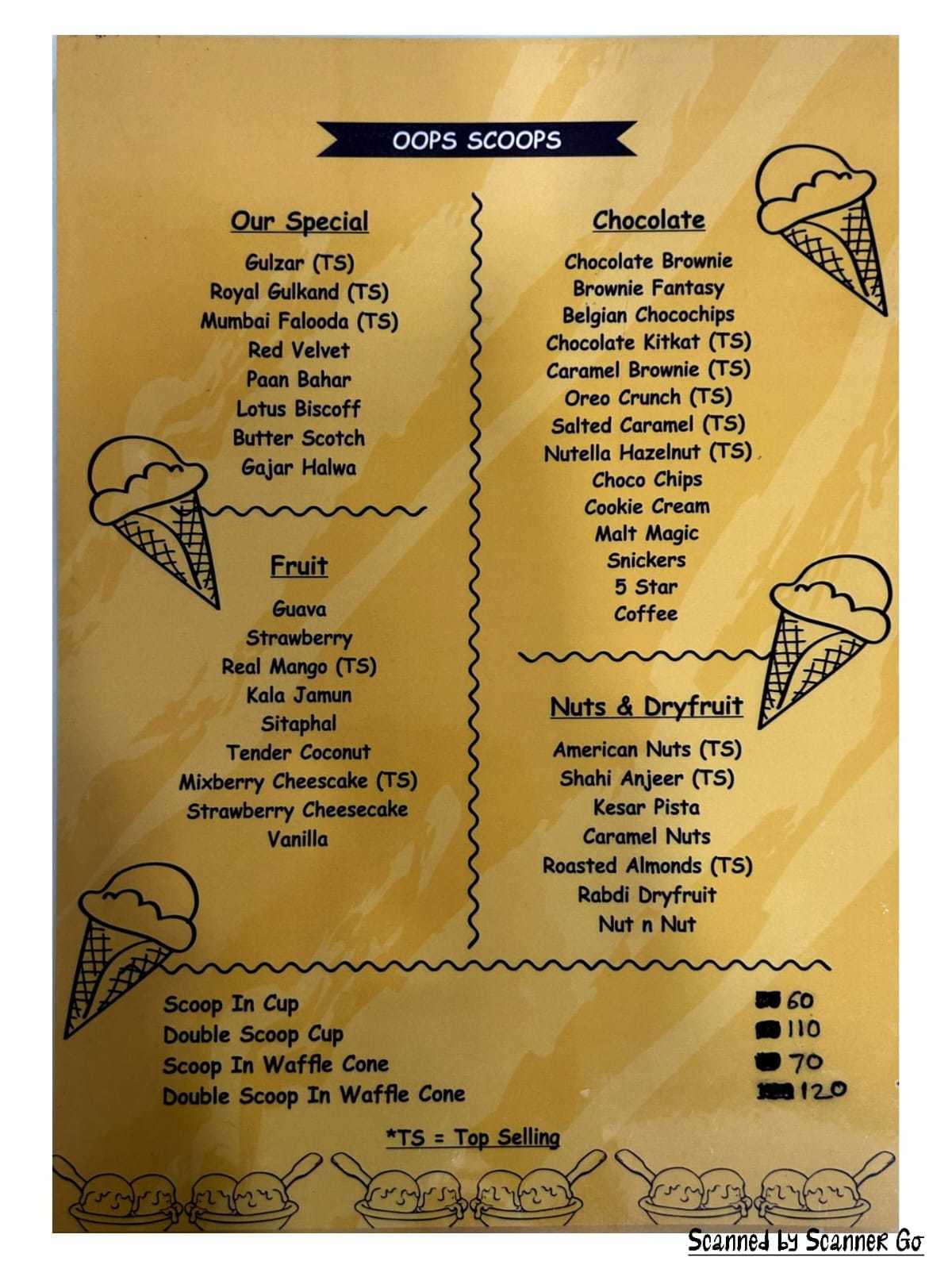 Menu of My Angels Ice Cream, Bhayandar, Mumbai