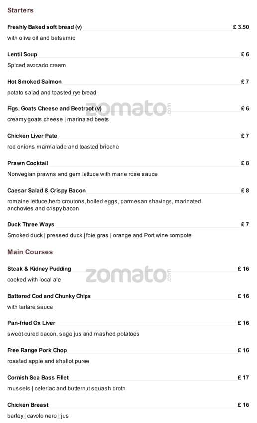 Menu at Cast Iron Bar & Grill, Heathrow, Harmondsworth