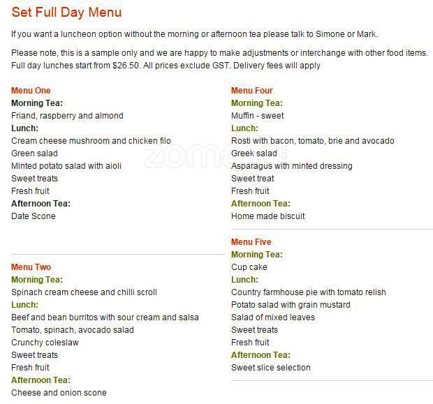 Carta de Pulp Cafe, Christchurch, 9 Tenahaun Place