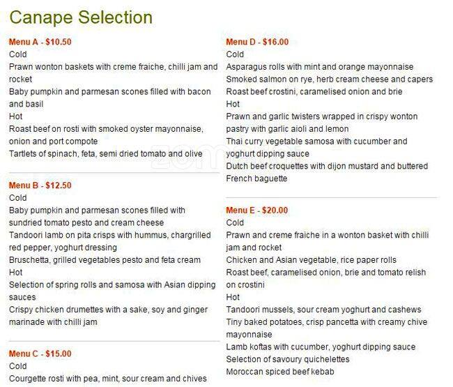 Carta de Pulp Cafe, Christchurch, 9 Tenahaun Place