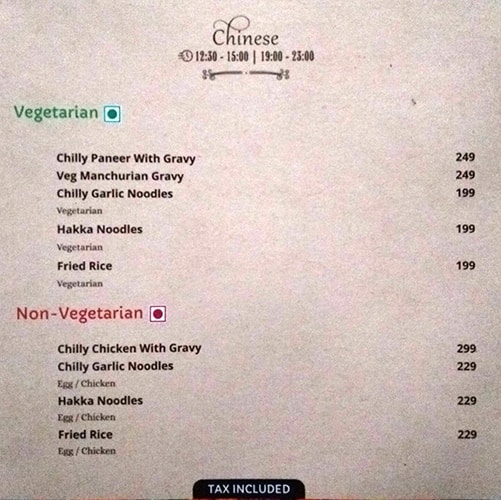 Menu at My Bar, Jaipur