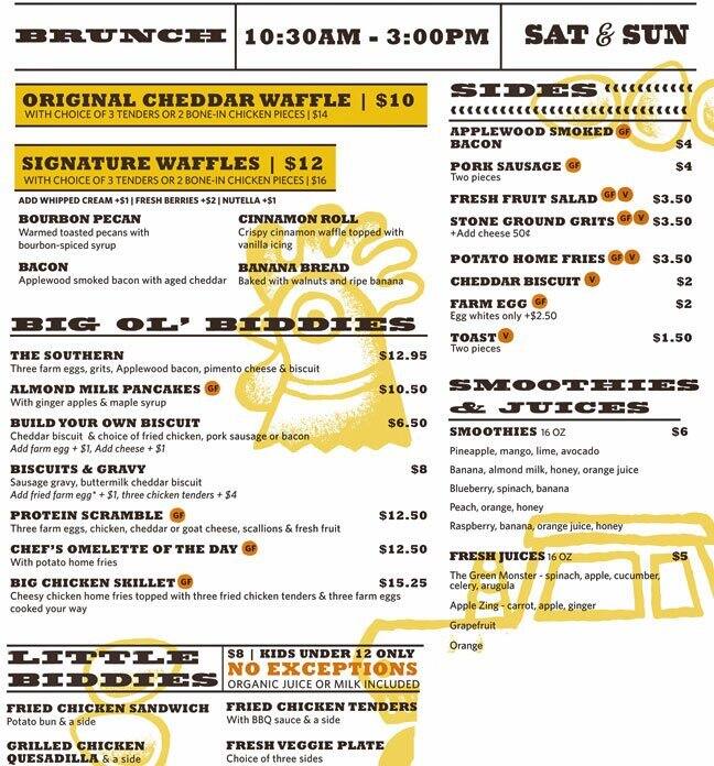 Chick-a-Biddy Menu, Menu for Chick-a-Biddy, Midtown, Atlanta ...