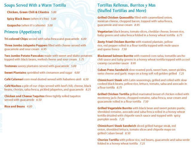 Cafe America Menu, Menu for Cafe America, Doylestown, Bucks County ...