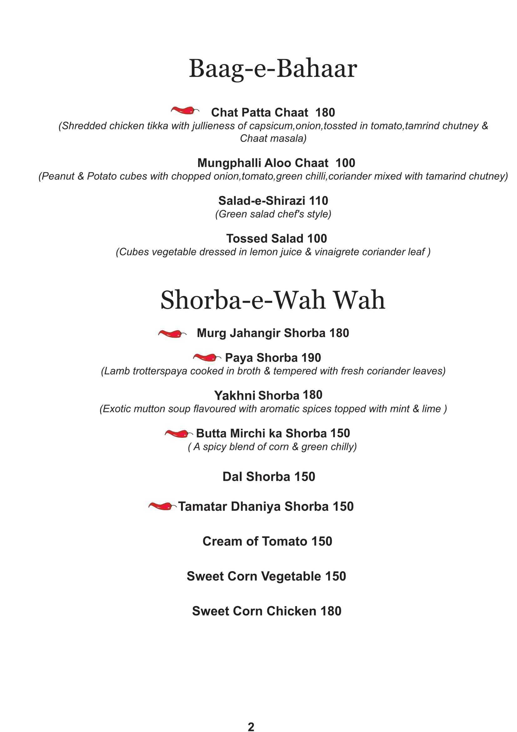 Gufha - The President Hotel Menu - Zomato