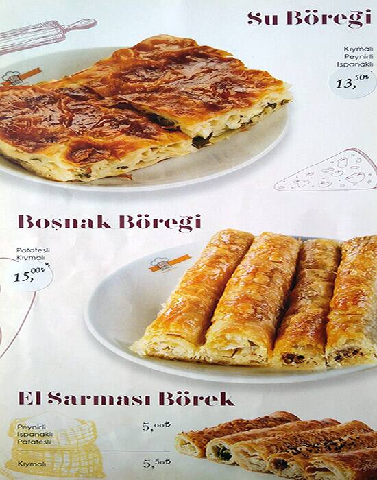 Menu at Venezia Coffee Mokka, Istanbul