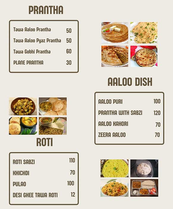 Menu of Chaiwala, Subhash Nagar, New Delhi