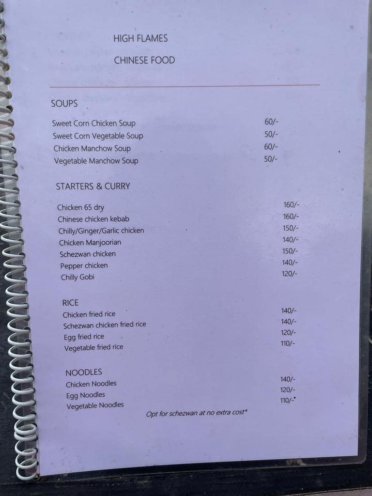 Menu of The Stadium Cafe & Eatery, Peringavu, Thrissur