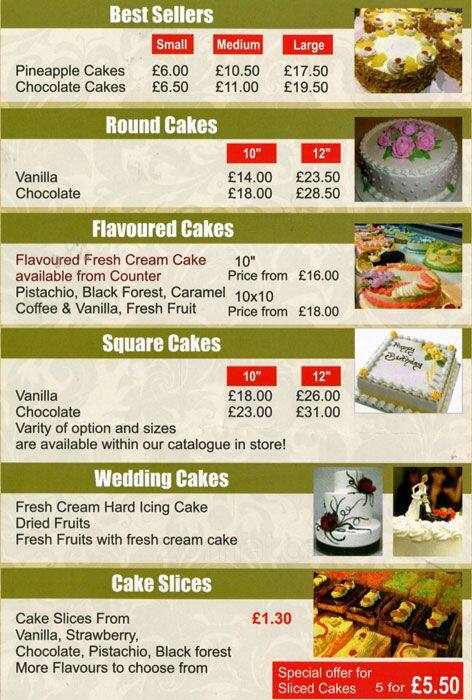 Cakes & Bakes Menu, Menu for Cakes & Bakes, Forest Gate, London - Zomato UK