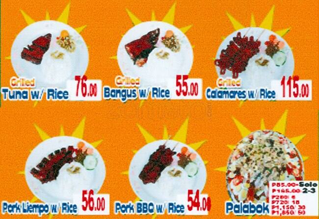 Menu at Benjie's Sisig House restaurant, Quezon City