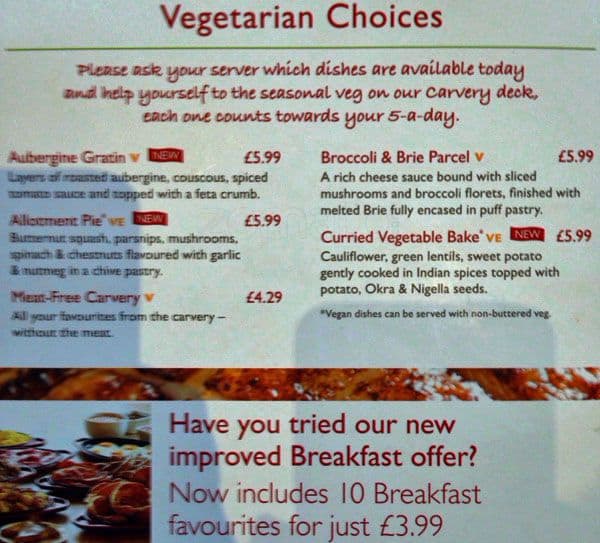 Menu at Toby Carvery Edinburgh restaurant, Edinburgh, 41 Howden Hall Rd