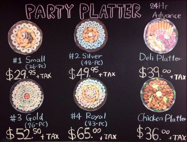 Menu at Maruta Shoten Deli restaurant, Seattle