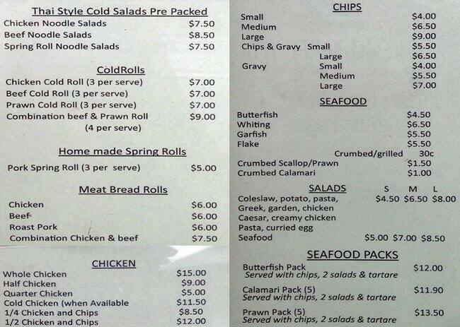 Menu at Supremo Takeouts restaurant, Ethelton