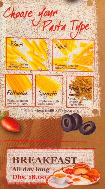 Pastamania Menu, Menu for Pastamania, Al Barsha, Dubai - Zomato