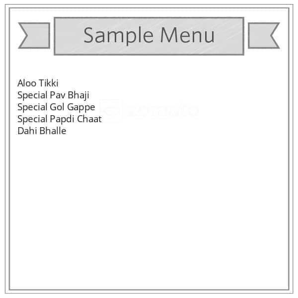 Menu of Chaat Chaupal, Sector 67, Gurgaon