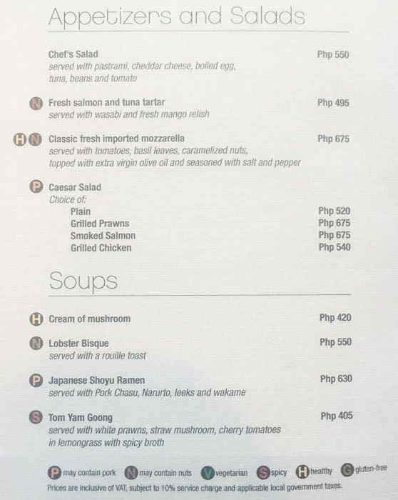 Connect Lounge - Marco Polo Ortigas Manila Menu - Zomato Philippines