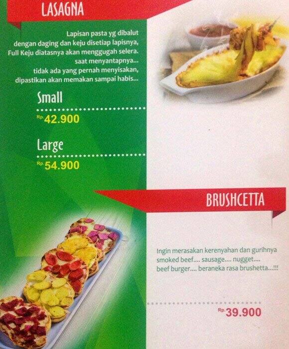 Carta del restaurante Gian Pizza, West Jakarta, Jl. Jembatan Besi Raya ...
