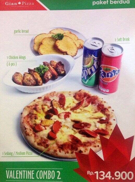 Carta del restaurante Gian Pizza, West Jakarta, Jl. Jembatan Besi Raya ...