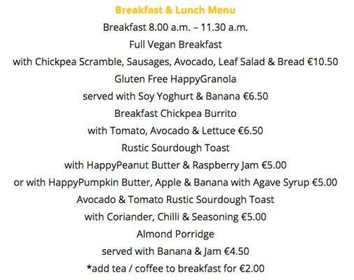 Happy Food Menu, Menu for Happy Food, South City West, Dublin - Zomato ...