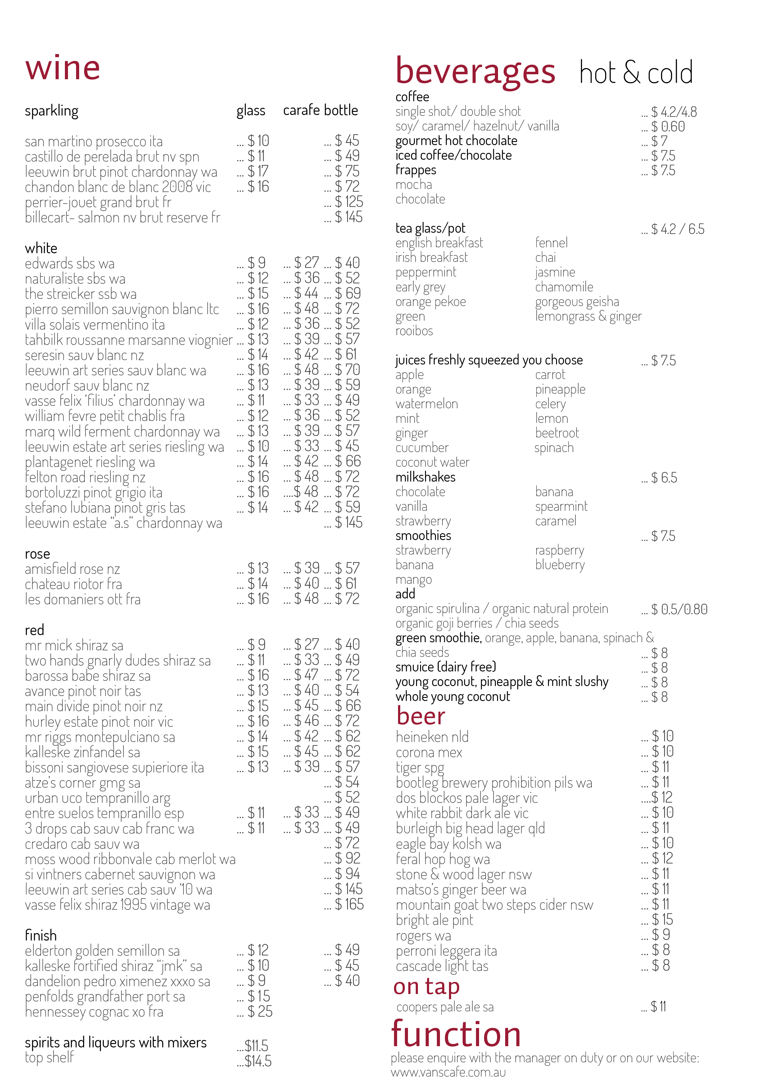 Vans Cafe, Cottesloe, Perth - Urbanspoon/Zomato