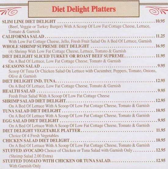 Menu at Cross Bay Diner restaurant, New York City, 160-31 Cross Bay Blvd