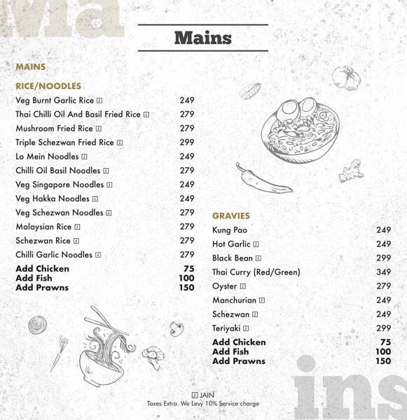Menu at Food Fusion Corner, Mumbai