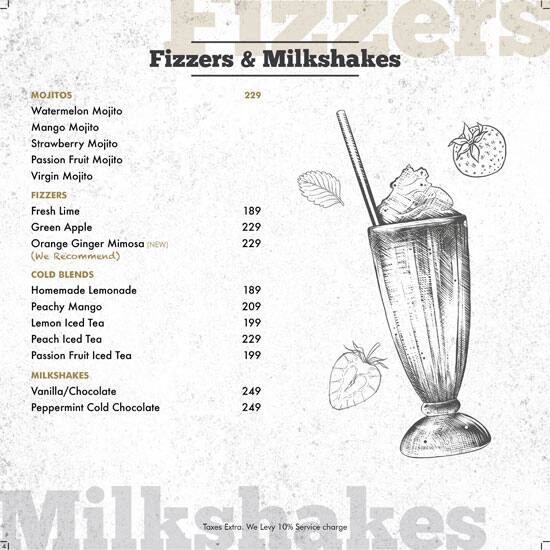 Menu at Food Fusion Corner, Mumbai