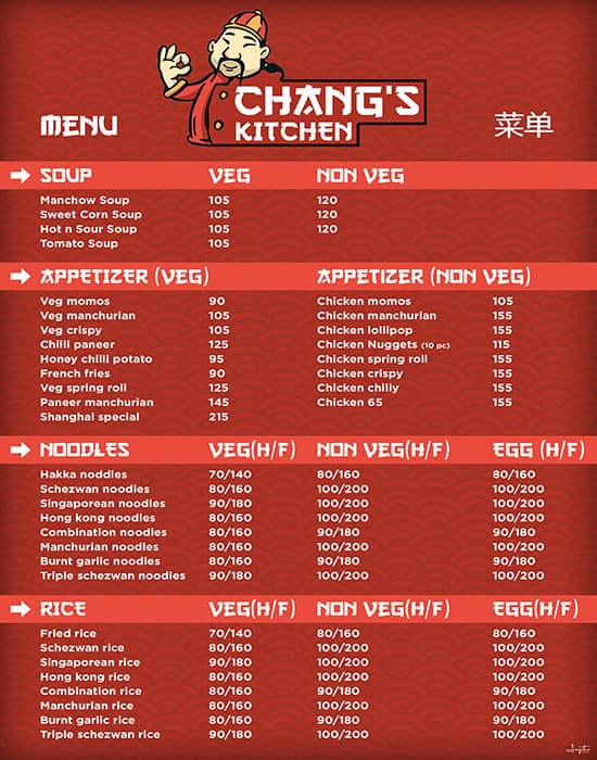 Menu of Chang's Kitchen, Hinjawadi, Pune