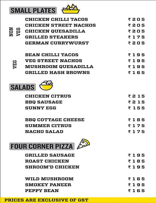 Menu at BurgerMan Navalur, Navallur