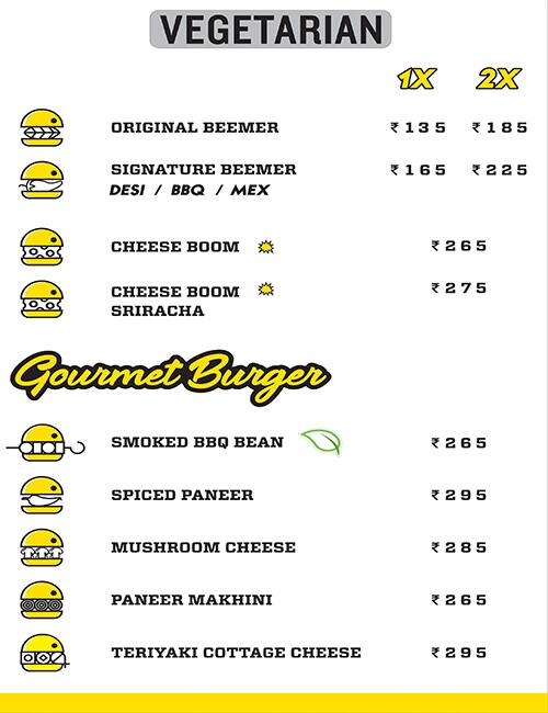 Menu at BurgerMan Navalur, Navallur