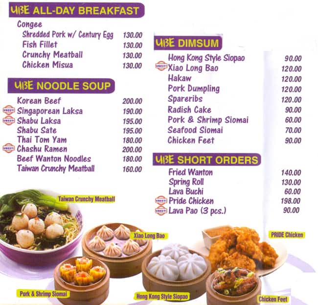 Mr. Ube Menu, Menu for Mr. Ube, New Manila, Quezon City - Zomato ...