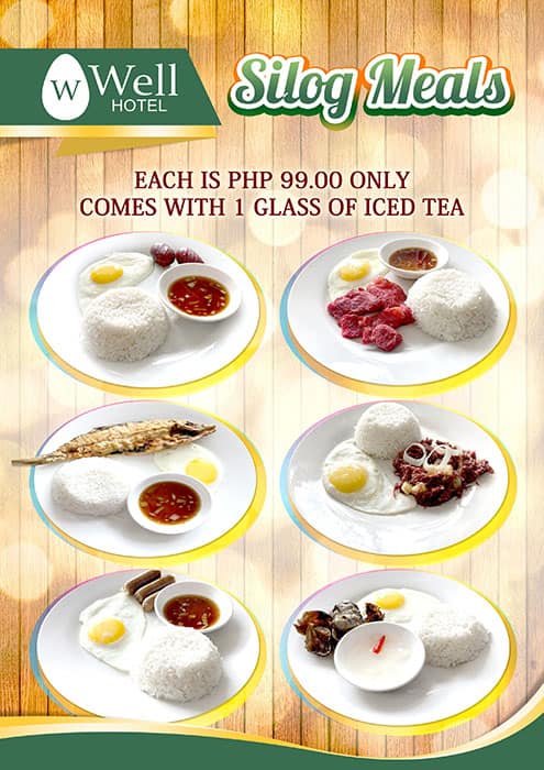 Menu at D' Cafe, Cebu City
