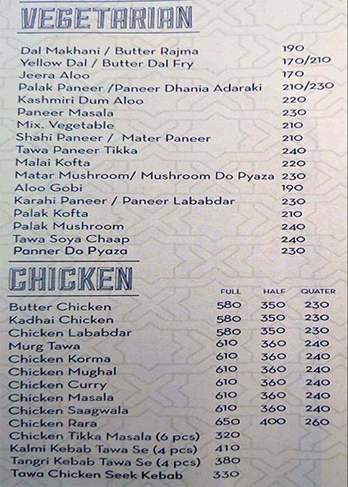 Menu of Biryanivala, Sector 29, Noida
