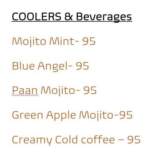 Menu at Tea Hub Lounge, Bengaluru