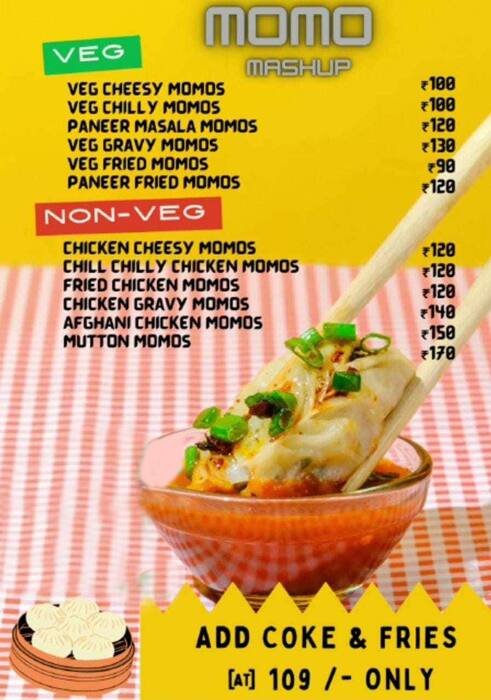Menu of Momo Mashup, Palam Vihar, Gurgaon