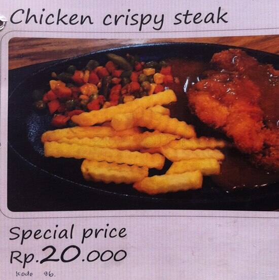 Menu at Station 21 Sizzling Steak steakhouse, South Jakarta